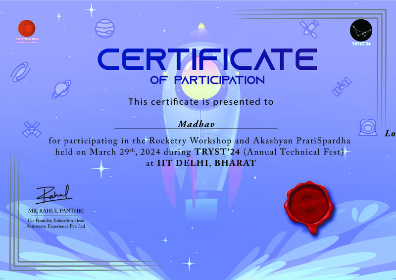 Madhav Sharma on LinkedIn: #rocketscience #stem #learningjourney Madhav Sharma on LinkedIn: #rocketscience #stem #learningjourney