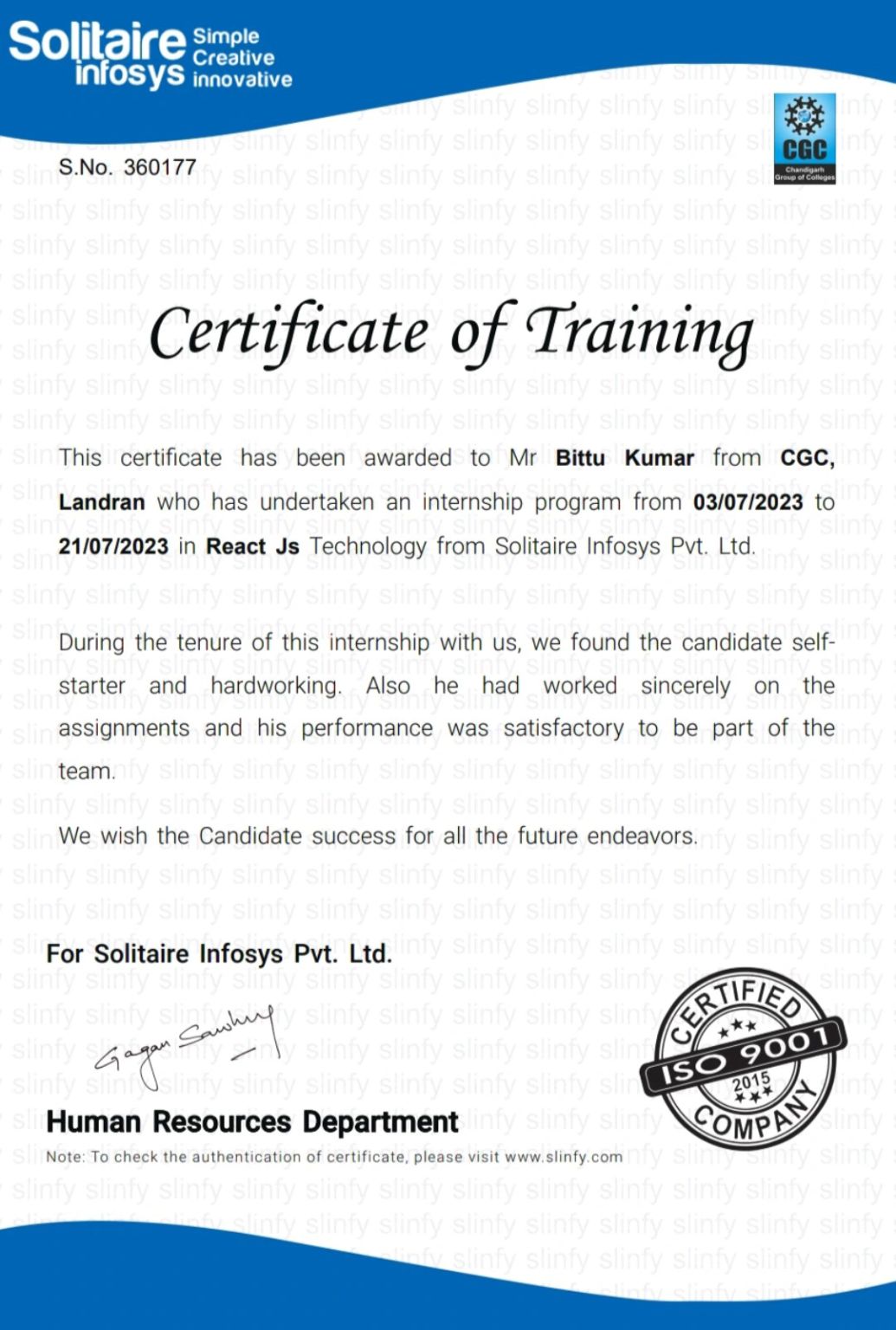 Bittu Kumar on LinkedIn: #reactjs #webdevelopment #certificateofcompletion Bittu Kumar on LinkedIn: #reactjs #webdevelopment #certificateofcompletion