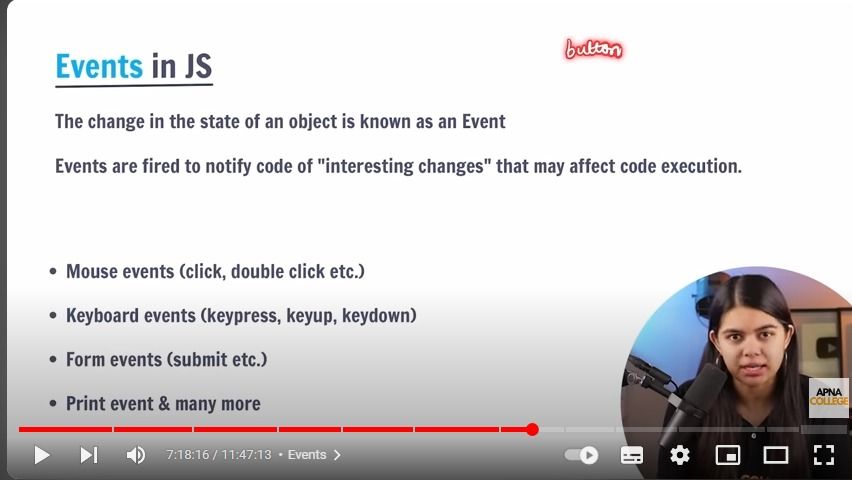Learn about JS events in JS | subodh raturi posted on the topic | LinkedIn Learn about JS events in JS | subodh raturi posted on the topic | LinkedIn