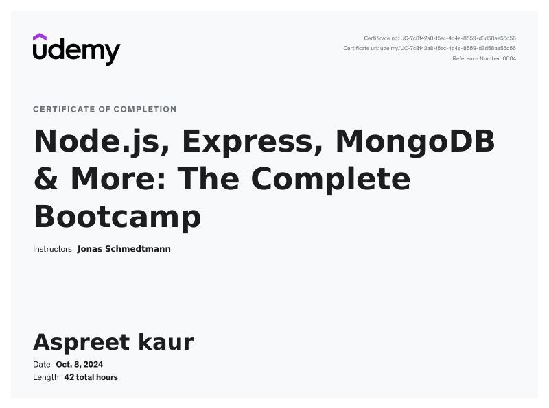 Aspreet Kaur on LinkedIn: #nodejs #mongodb #express #fullstackdeveloper ... Aspreet Kaur on LinkedIn: #nodejs #mongodb #express #fullstackdeveloper ...