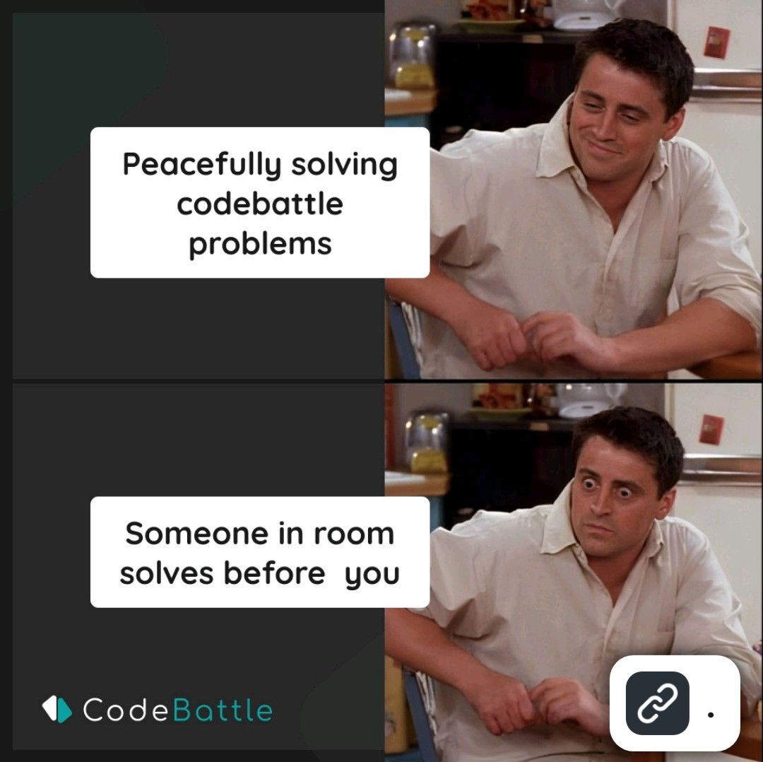 CodeBattle on LinkedIn: #dsa #coding #meme #cp CodeBattle on LinkedIn: #dsa #coding #meme #cp
