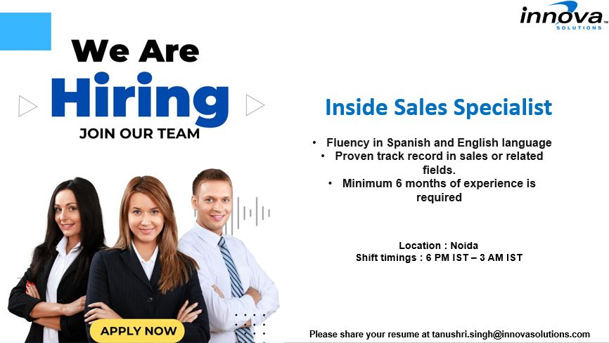 Tanushri Singh on LinkedIn: Greetings from Innova Solutions !! Join our ... Tanushri Singh on LinkedIn: Greetings from Innova Solutions !! Join our ...