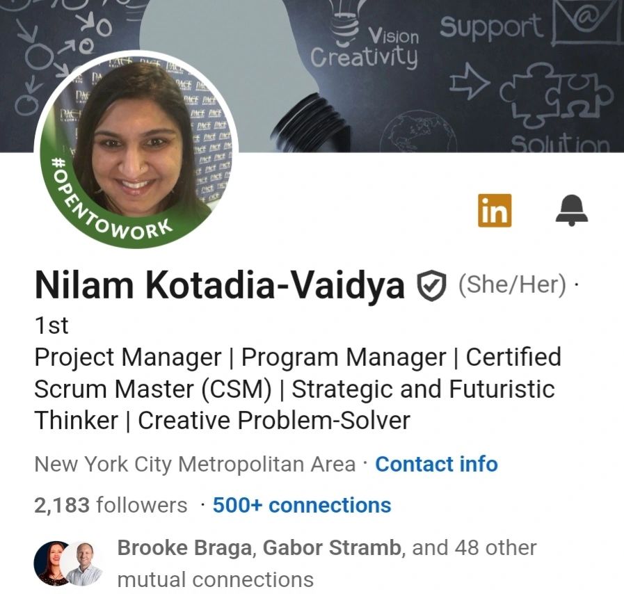 Nilam Kotadia-Vaidya on LinkedIn: 🌟 Thank you, Jeremiah Hammon, PMP! I ... Nilam Kotadia-Vaidya on LinkedIn: 🌟 Thank you, Jeremiah Hammon, PMP! I ...