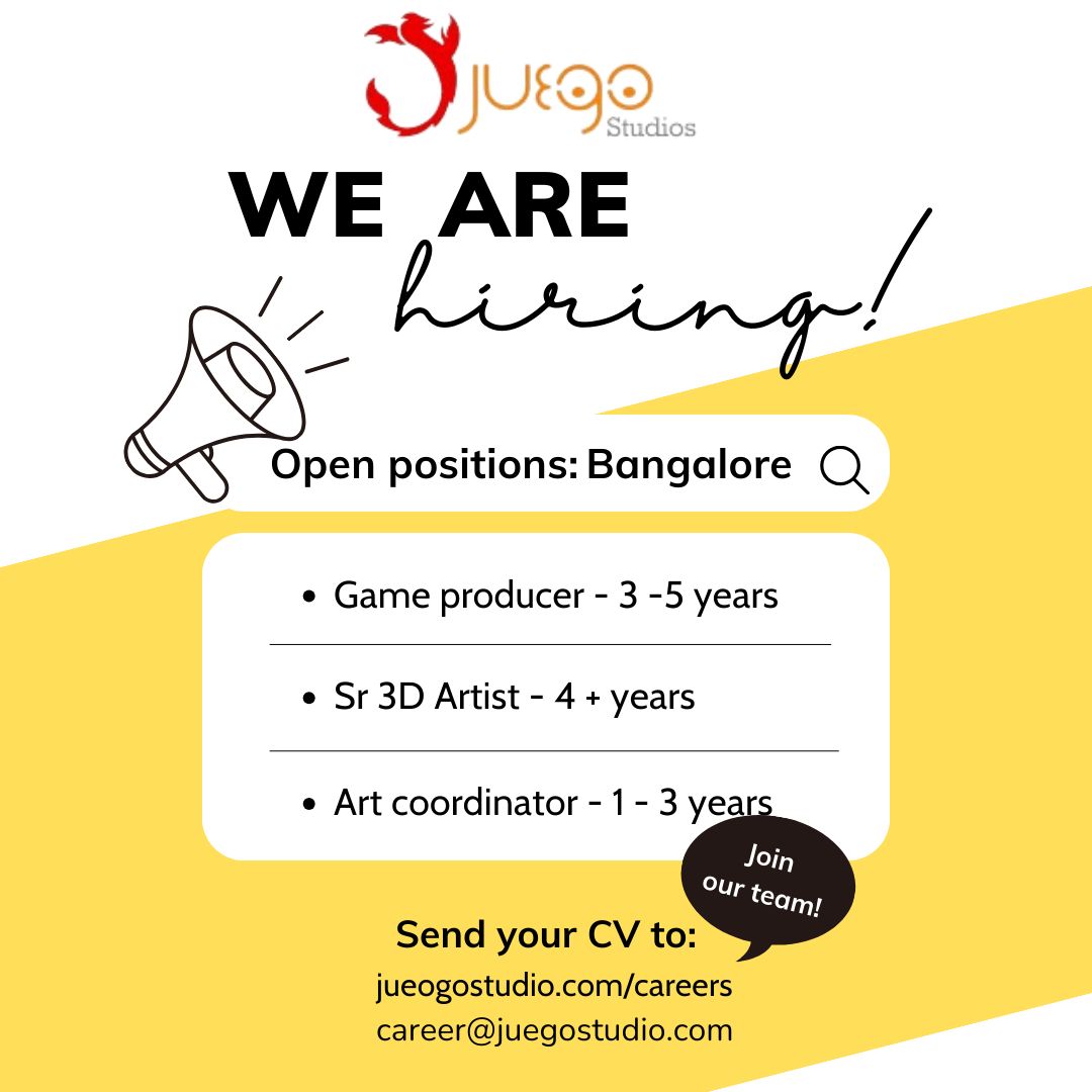 Ajay Kumar Srinivasan on LinkedIn: #gamingjobs Ajay Kumar Srinivasan on LinkedIn: #gamingjobs