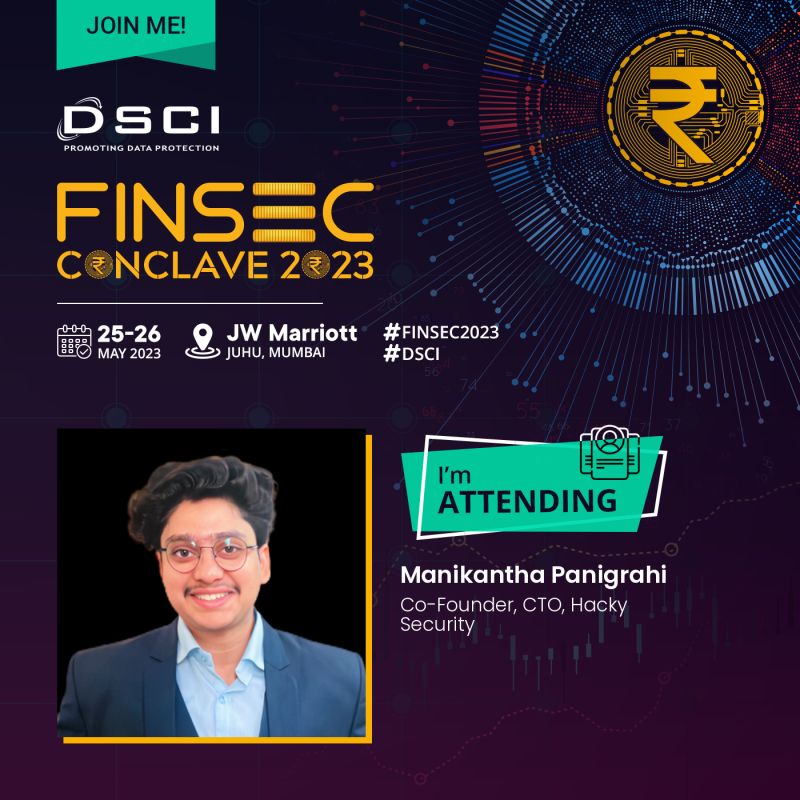 Manikantha Panigrahi on LinkedIn: #finsec #dsci #mumbaiconference # ... Manikantha Panigrahi on LinkedIn: #finsec #dsci #mumbaiconference # ...