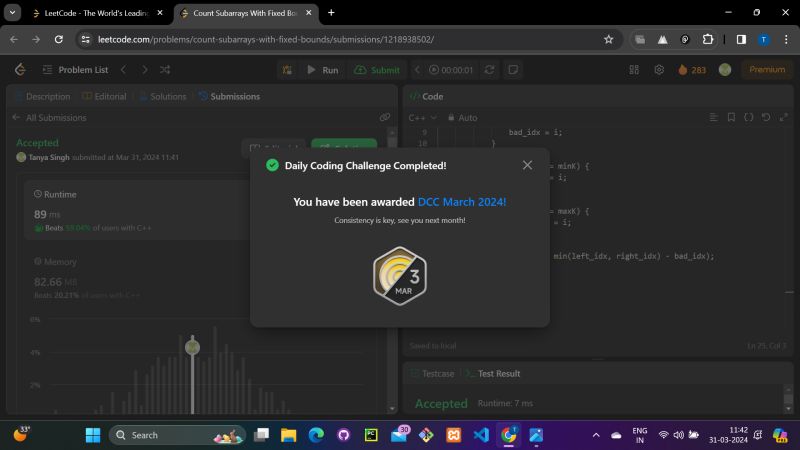 #leetcode #coding | Tanya Singh #leetcode #coding | Tanya Singh