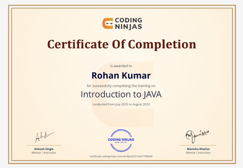 Rohan Kumar on LinkedIn: #dsa #codingninjas #java #javaprogramming # ... Rohan Kumar on LinkedIn: #dsa #codingninjas #java #javaprogramming # ...