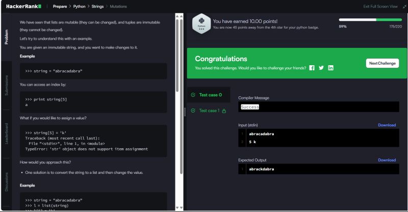 Yogesh S on LinkedIn: #problemsolving #hackerrank #task #python # ... Yogesh S on LinkedIn: #problemsolving #hackerrank #task #python # ...