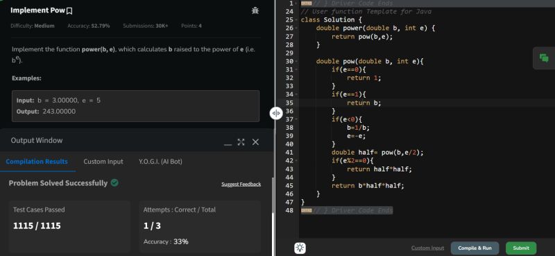 #gfg160 #geekstreak2024 #dsa #recursion #binaryexponentiation… | Angad ... #gfg160 #geekstreak2024 #dsa #recursion #binaryexponentiation… | Angad ...