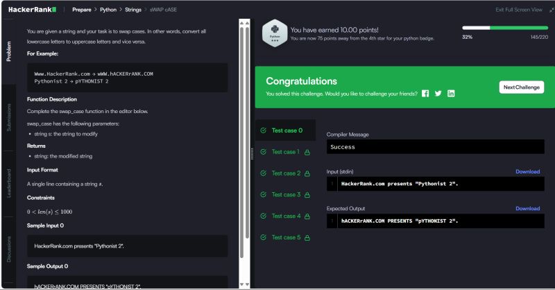 Yogesh S on LinkedIn: #problemsolving #hackerrank #python # ... Yogesh S on LinkedIn: #problemsolving #hackerrank #python # ...