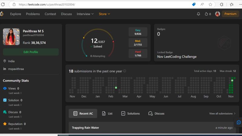 PAVITHRAA M S on LinkedIn: #pythonprogramming #leetcode #codingjourney ... PAVITHRAA M S on LinkedIn: #pythonprogramming #leetcode #codingjourney ...