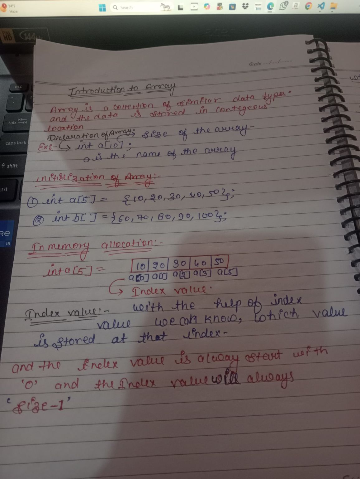 #arraylearning #datastructures #codingjourney | Yogesh Yadav #arraylearning #datastructures #codingjourney | Yogesh Yadav