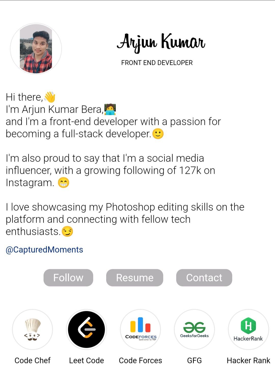 Arjun Kumar Bera on LinkedIn: #experience #instagram #react #portfolio ... Arjun Kumar Bera on LinkedIn: #experience #instagram #react #portfolio ...