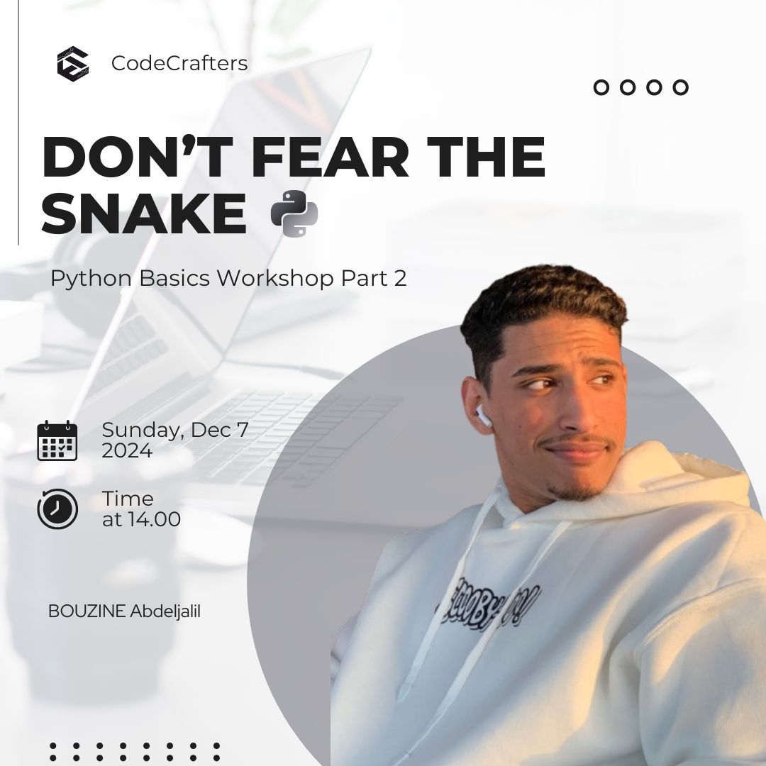 Code Crafters on LinkedIn: #codecrafters #pythonworkshop # ... Code Crafters on LinkedIn: #codecrafters #pythonworkshop # ...