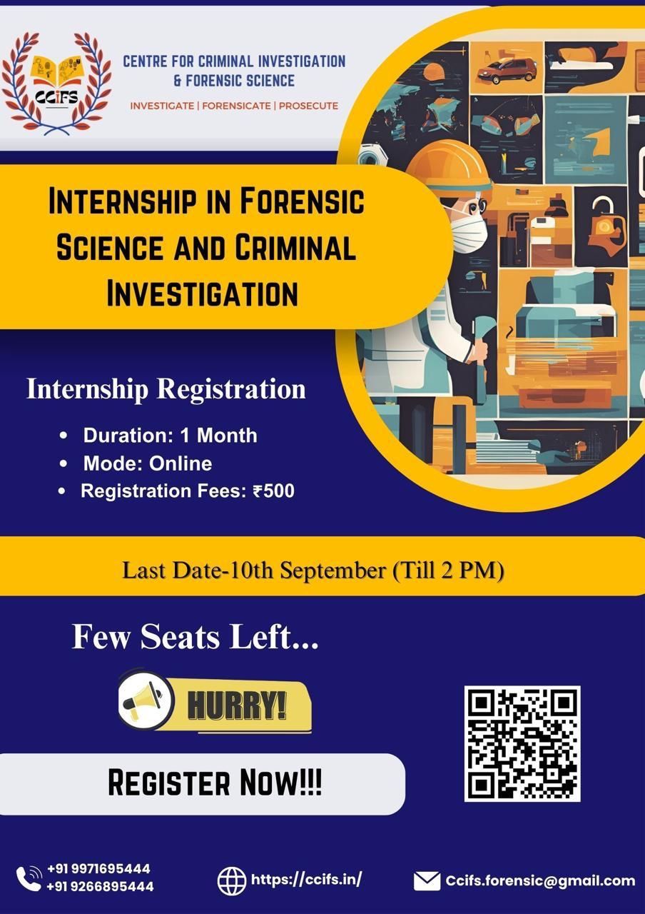 Centre For Criminal Investigation and Forensic Science (CCIFS) on ... Centre For Criminal Investigation and Forensic Science (CCIFS) on ...