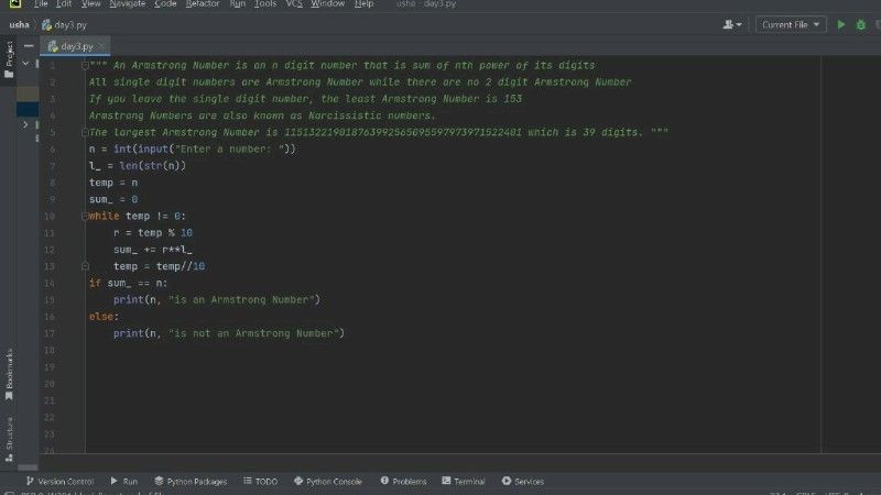 #day3 #10daysofcodechallenge #python | Usha Kiran Paruchuri #day3 #10daysofcodechallenge #python | Usha Kiran Paruchuri