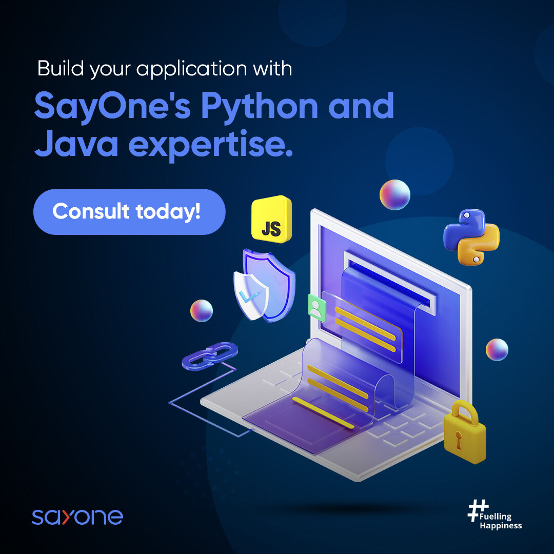 SayOne Technologies on LinkedIn: #sayone #appdevelopment #python #java ... SayOne Technologies on LinkedIn: #sayone #appdevelopment #python #java ...