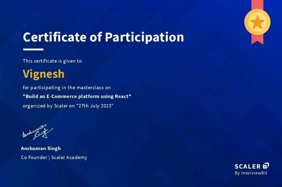 Vignesh M on LinkedIn: #scaler #react #reactjs #ecommercewebsite # ... Vignesh M on LinkedIn: #scaler #react #reactjs #ecommercewebsite # ...