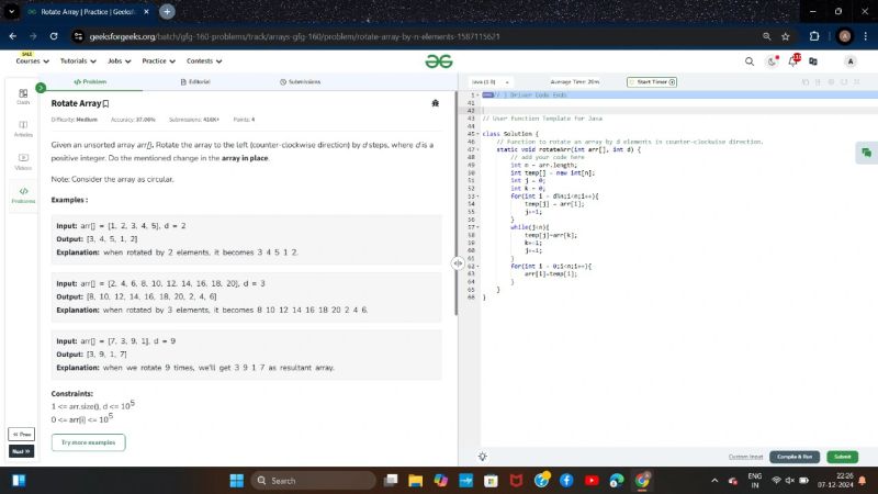 Anjali Vadithya on LinkedIn: #codingjourney #problemsolving # ... Anjali Vadithya on LinkedIn: #codingjourney #problemsolving # ...
