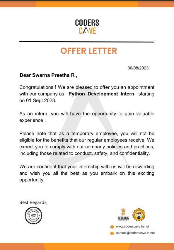 Swarna preetha R. on LinkedIn: #pythondevelopment #python #programming ... Swarna preetha R. on LinkedIn: #pythondevelopment #python #programming ...