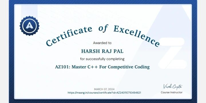 #algozenith #cplusplus #datastructures #algorithms | Harsh Raj Pal #algozenith #cplusplus #datastructures #algorithms | Harsh Raj Pal