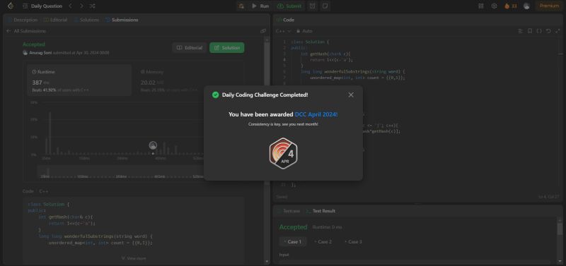 #leetcode #problemsolving #continuouslearning #aprilstreak | Anurag Soni #leetcode #problemsolving #continuouslearning #aprilstreak | Anurag Soni