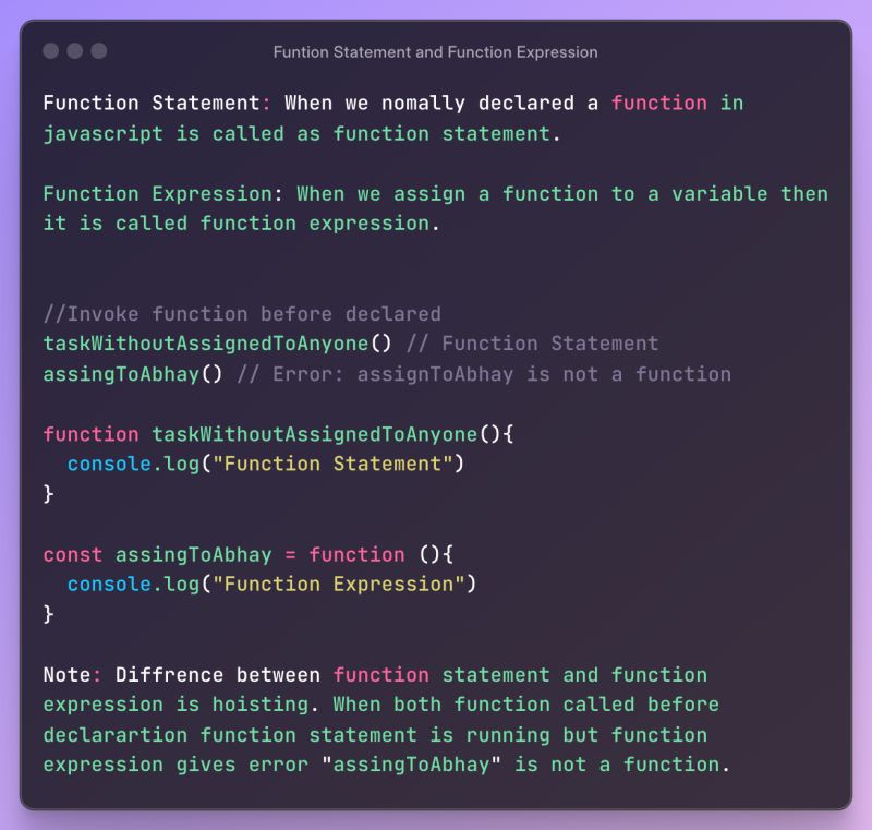 Abhay Kumar on LinkedIn: #javascript #functions #namastejavascript # ... Abhay Kumar on LinkedIn: #javascript #functions #namastejavascript # ...