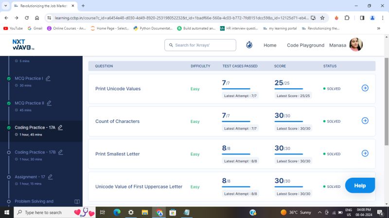 Manasa Thangella on LinkedIn: #100daysofcode #codingchallenge #nxtwave ... Manasa Thangella on LinkedIn: #100daysofcode #codingchallenge #nxtwave ...