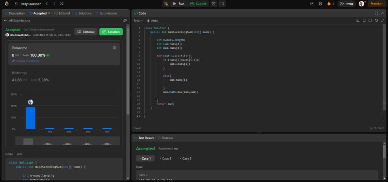 🚀 Day 1 of 100 Days of LeetCode Challenge! | ASIF Mohamed 🚀 Day 1 of 100 Days of LeetCode Challenge! | ASIF Mohamed