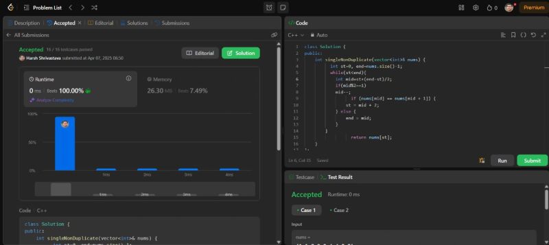 #competitiveprogramming #leetcode #binarysearch #cplusplus… | Harsh ... #competitiveprogramming #leetcode #binarysearch #cplusplus… | Harsh ...