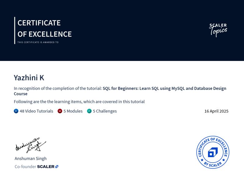 #sql #mysql #scaler #onlinecourse #learningjourney #databasedesign ... #sql #mysql #scaler #onlinecourse #learningjourney #databasedesign ...