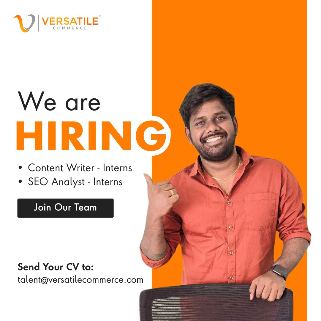 Versatile Commerce on LinkedIn: #hiring #hiringnow Versatile Commerce on LinkedIn: #hiring #hiringnow