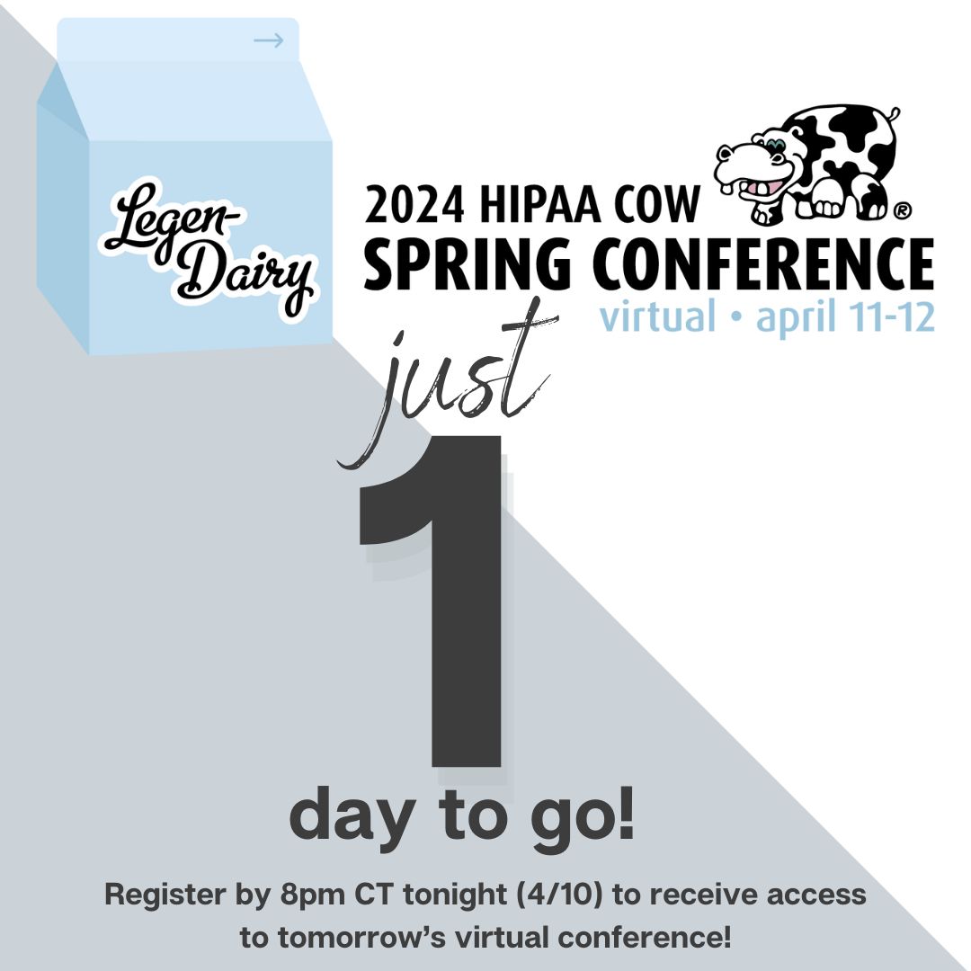 HIPAA COW on LinkedIn: Last chance to register for the HIPAA COW 2024 ... HIPAA COW on LinkedIn: Last chance to register for the HIPAA COW 2024 ...