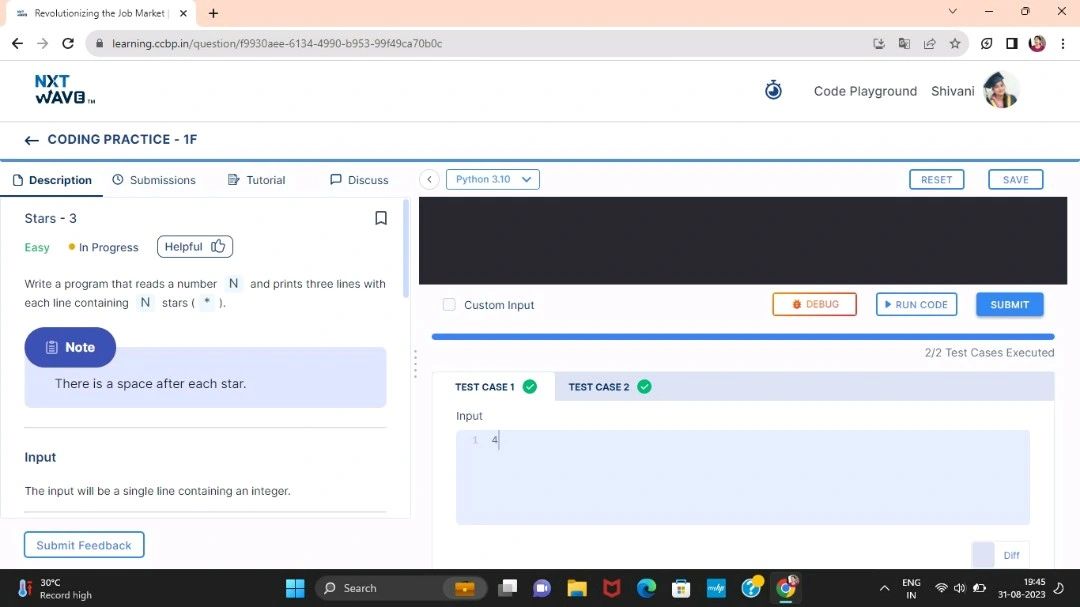 Shivani Komeraboina on LinkedIn: #day30 #python #ccbp #nxtwave ... Shivani Komeraboina on LinkedIn: #day30 #python #ccbp #nxtwave ...