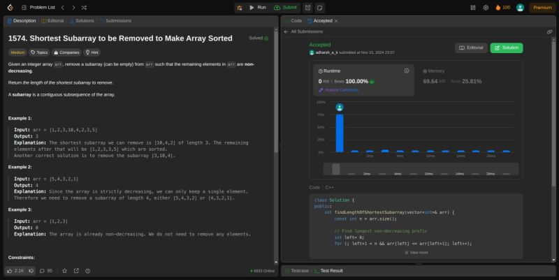 Adharsh A K on LinkedIn: #100daysofleetcode #leetcode #codingchallenge ... Adharsh A K on LinkedIn: #100daysofleetcode #leetcode #codingchallenge ...