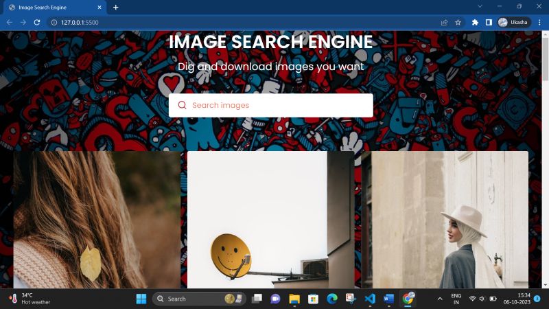 Made a Web based image search engine with Pexels API | UKASHA AHMAD ... Made a Web based image search engine with Pexels API | UKASHA AHMAD ...