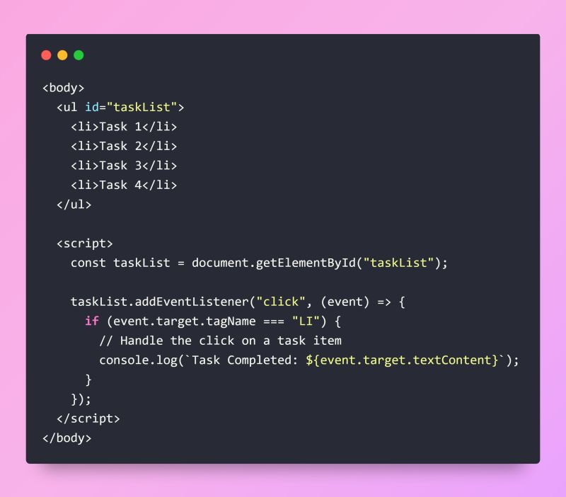 Arjunan K on LinkedIn: #javascript #webdevelopment #eventdelegation # ... Arjunan K on LinkedIn: #javascript #webdevelopment #eventdelegation # ...