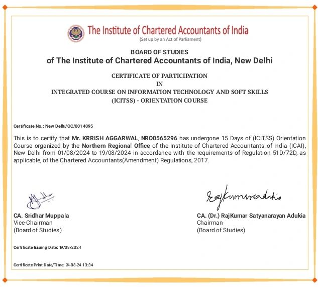 KRRISH AGGARWAL on LinkedIn: I am thrilled to share that I have ... KRRISH AGGARWAL on LinkedIn: I am thrilled to share that I have ...