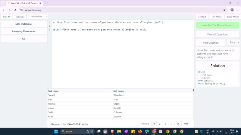 Kiran Bakare on LinkedIn: #simple #medium #sql #sql #dataanalysis # ... Kiran Bakare on LinkedIn: #simple #medium #sql #sql #dataanalysis # ...