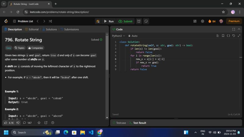 Rashi Aggarwal on LinkedIn: #leetcodeday83 #rotatestring # ... Rashi Aggarwal on LinkedIn: #leetcodeday83 #rotatestring # ...