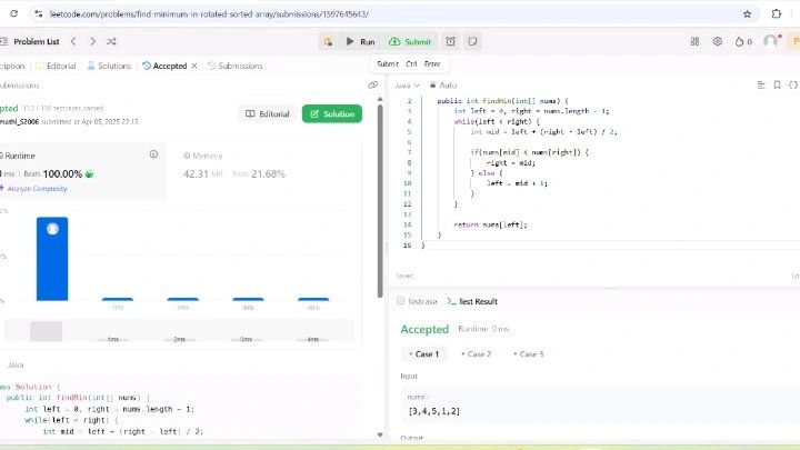 #50daysofcode #java #leetcode #binarysearch #codingchallenge… | SRIMATHI S #50daysofcode #java #leetcode #binarysearch #codingchallenge… | SRIMATHI S