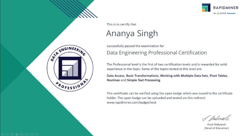 Ananya Singh on LinkedIn: #dataengineering #rapidminer #dataanalytics # ... Ananya Singh on LinkedIn: #dataengineering #rapidminer #dataanalytics # ...