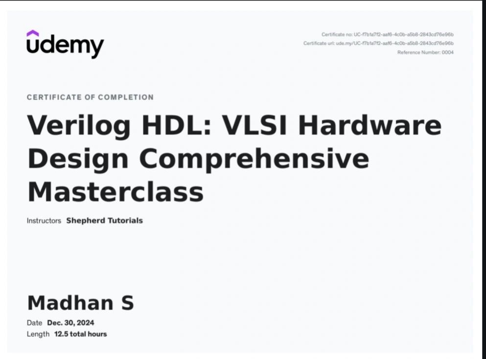 Madhan S on LinkedIn: #verilog #hdl #vlsi #hardwaredesign #fpga # ... Madhan S on LinkedIn: #verilog #hdl #vlsi #hardwaredesign #fpga # ...