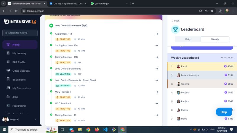 Waghraj Patil on LinkedIn: #day24 #30daysofcode #ccbp #nxtwave # ... Waghraj Patil on LinkedIn: #day24 #30daysofcode #ccbp #nxtwave # ...