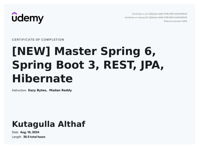 Kutagulla Althaf on LinkedIn: #eazybytes #madanreddy #springframework # ... Kutagulla Althaf on LinkedIn: #eazybytes #madanreddy #springframework # ...