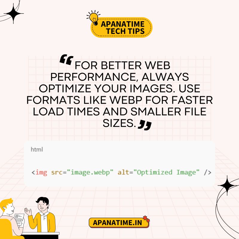 Apana Time on LinkedIn: #webdevelopment #techtips #imageoptimization # ... Apana Time on LinkedIn: #webdevelopment #techtips #imageoptimization # ...