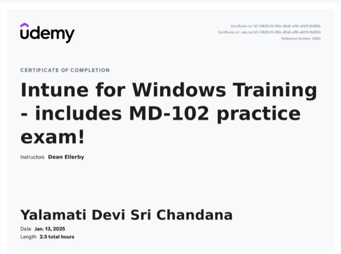 #microsoftintune #md102 #windowsmanagement #itcertification… | Yalamati ... #microsoftintune #md102 #windowsmanagement #itcertification… | Yalamati ...