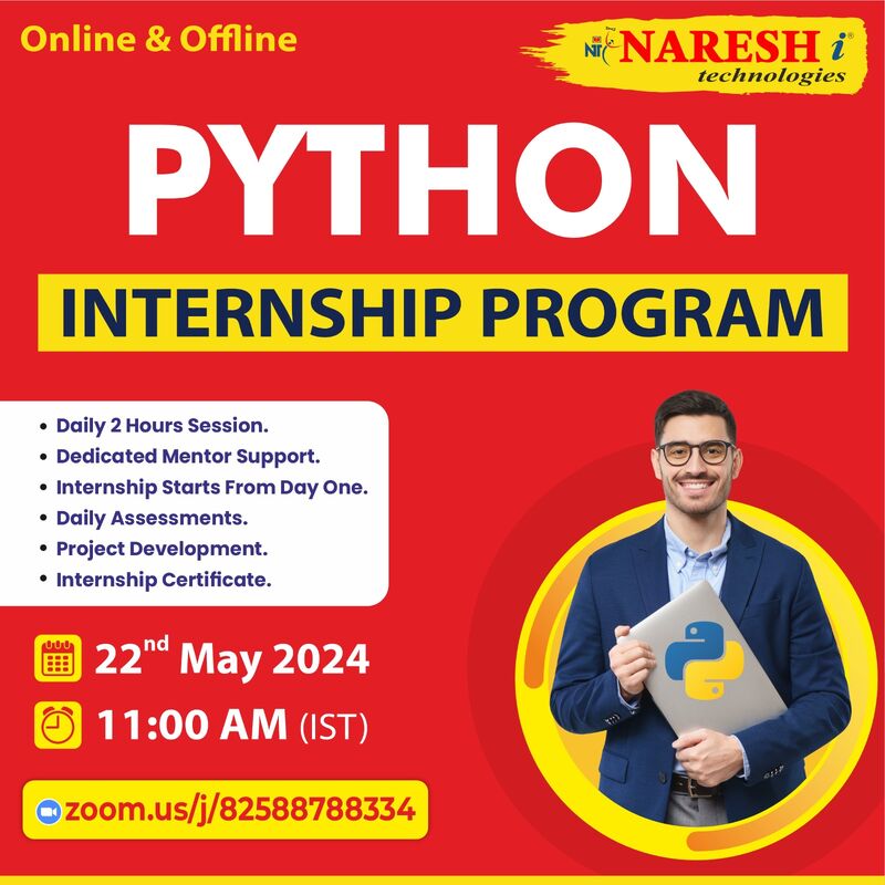 Esram Tejasri on LinkedIn: PYTHON INTERNSHIP Online & Offline ... Esram Tejasri on LinkedIn: PYTHON INTERNSHIP Online & Offline ...