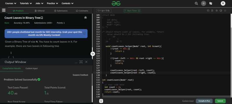 Day 39 of #100DaysOfCode challenge: Solved binary tree problem | Rahul ... Day 39 of #100DaysOfCode challenge: Solved binary tree problem | Rahul ...