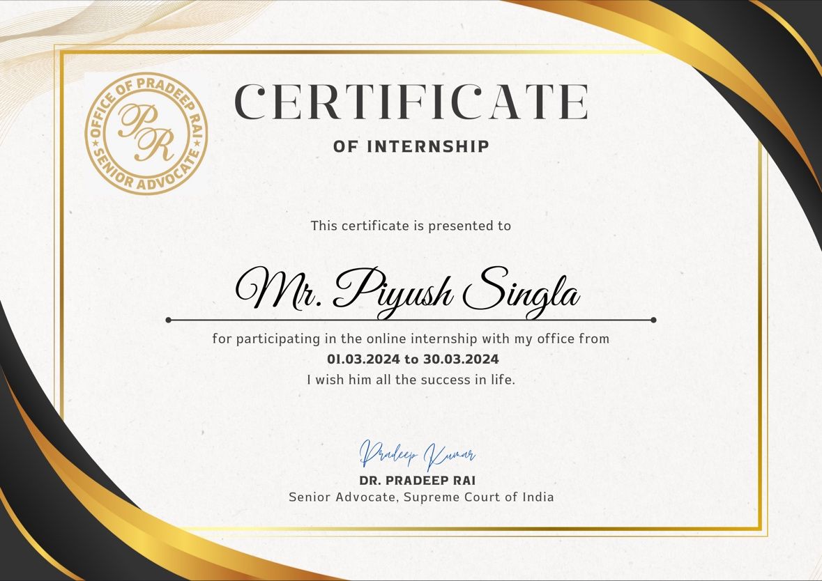 Piyush Singla on LinkedIn: Dear Connections!! I am delighted to ... Piyush Singla on LinkedIn: Dear Connections!! I am delighted to ...